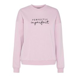 Pieces Sweatshirt &raquo;PCMARIA LS OVERSIZE SWEAT MM&laquo; Dawn Pink Print:Perfectly S (36) S (36) Sweater von Pieces
