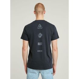 G-Star Raw G-STAR T-Shirt »Shipping Graphic Overdyed T-Shirt« salute gd S S Gerippter Ausschnitt