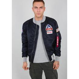 Alpha Industries Damen Bomberjacke &raquo;MA-1 LW Mission To Mars&laquo; blau L