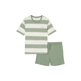 Marc O'Polo MARC O'POLO Shorty &raquo;Mix & Match Cotton&laquo; 2 tlg. mit T-Shirt und Shorts sea spray stripe/sea spray XXL XXL Lieblings Sommer-Pyjama bestehend aus...