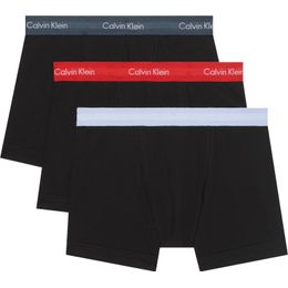 Herren Trunk "TRUNK 3PK", Calvin Klein Underwear, Gr. Sschwarz bodies w, ink, adrenaline rush, Jersey, Obermaterial: 95% Baumwolle, 5% Elasthan,