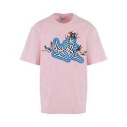 Karl Kani T-Shirt &raquo;Woven Signature Airbrush Amor Tee&laquo; 1 Stk. rose/blue L L KOMFORT OHNE GRENZEN: Genie&szlig;en Sie den ganzen Tag &uuml;ber h&ouml;chsten...