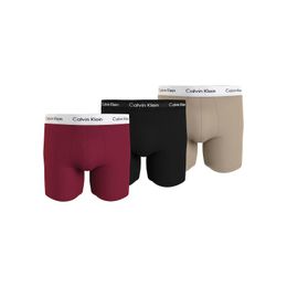 Calvin Klein Underwear Boxer »BOXER BRIEF 3PK« Packung, 3er-Pack, 3 Stk. mit Logo-Elastikbund RUMBA, BLACK, SAFARI W/ WHITE WB XL (54) - 3 Stk. 3...