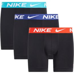 NIKE UNDERWEAR Boxer &raquo;BOXER BRIEF 3PK&laquo; Packung, 3er, 3 Stk. mit NIKE Logo-Elastikbund BLK - PIC RED/ DSTY CCTUS/ DP RYLWB M (48) - 3 Stk. 3 Stk. M...