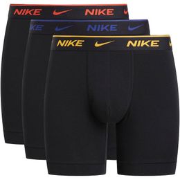 NIKE UNDERWEAR Boxershorts &raquo;BOXER BRIEF 3PK&laquo; Packung, 3er, 3 Stk. mit NIKE Logo-Elastikbund BLK-UN GLD/PIC RD/DP ROYAL BL LG WB S (46) - 3 Stk. 3...