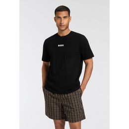 BOSS Herren BOSS Pyjama &raquo;Easy Short Set&laquo; Set, 2er Set, 2 tlg. schwarz S