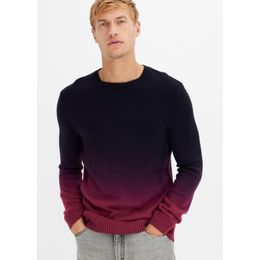 Strickpullover bonprix, Damen, Gr. 56/58 (XL), lila (dunkellila, rhododendronrot), Strick, Obermaterial: 100% Polyacryl, mehrfarbig, regular fit normal, Rundhals, Rippb&uuml;ndchen, Pullover Strickpullover