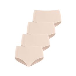 Taillenslip Lascana, Damen, Gr. 36/38, beige (champagner), Obermaterial: 95% Baumwolle, 5% Elasthan, unifarben, körpernah, Unterhosen Taillenslip, aus elastischer Baumwolle