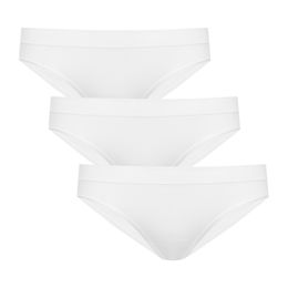 Bikinislip Jockey "Seamfree Core", Damen, Gr. M, wei&szlig;, Microfaser, Obermaterial: 93% Polyamid, 7% Elasthan, unifarben, k&ouml;rpernah, Unterhosen, atmungsaktiv, ohne Seitenn&auml;hte