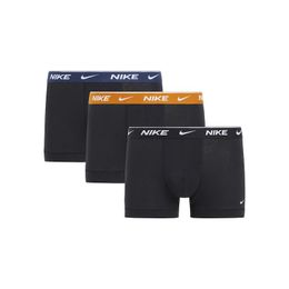 NIKE UNDERWEAR Trunk &raquo;TRUNK 3PK&laquo; Packung, 3er, 3 Stk. mit farbigem NIKE Logo-Elastikbund ECK BLK W MONARCH/ARMORY NAVY/BLACK WB M (48) - 3 Stk. 3...