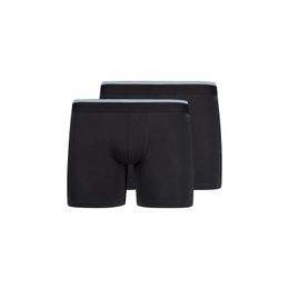Skiny Lange Unterhose &raquo;Cotton Multipack&laquo; 2er Pack, bequem, elastisch, basic, weich, Baumwollmix black S S Long Leg Herrenboxer von Skinny
