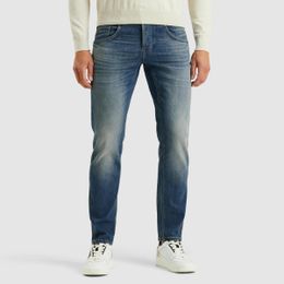 PME-Legend Tapered-fit-Jeans PME LEGEND "Jeans Carior PTR450", Herren, Gr. 34, Länge 32, blau (bright true blau), Denim/Jeans, Obermaterial: 98% Baumwolle, 2% Elasthan, unifarben, regular fit knöchellang, Jeans, im Five-Pocket Style
