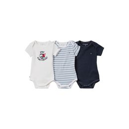 Tommy Hilfiger Jungen Kurzarmbody &raquo;3 PACK BODY SS GIFTBOX&laquo; Packung, 3er, 3 Stk. aus weicher Baumwollmischung blau 74, N-Gr