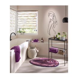 Badematte Grund Gr. 1, lila, (45cm x 60cm ), 1 Stk., Badematten, Badematte
