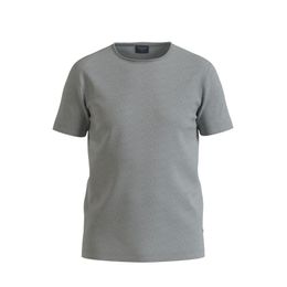 T-Shirt OLYMP "Casual", Herren, Gr. M, grau (silbergrau), Jersey, Obermaterial: 95% Baumwolle, 5% Elasthan, Basic, Rundhals, Shirts T-Shirt