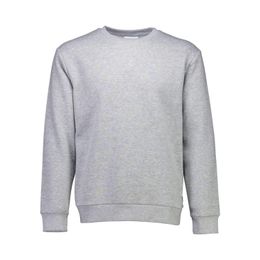 Sweatshirt LINDBERGH "LINDBERGH Sweatshirt", Herren, Gr. L, grau mel, Obermaterial: 60% Baumwolle, 40% Polyester, l&auml;ssig geschnitten, Sweatshirts Sweatshirt