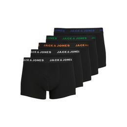 Jack & Jones JACK & JONES Herren Trunk "JACBLACK &ndash; Formschl&uuml;ssige Boxershorts mit elastischem Bund", Gr. Lschwarz pack:wei&szlig;, orange, gr&uuml;n, surf the web wb,