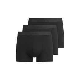 OLYMP Herren OLYMP Boxershorts Packung, 3er, 3 Stk. mit Ton-in-Ton Markenlogo schwarz XXL, 3 Stk.