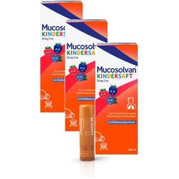 Mucosolvan Kindersaft 30 mg/5 ml + Mucosolvan Lippenpflegestift 3 St