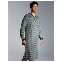 TRIGEMA Pyjama &raquo;Nachthemd mit Allover-Print&laquo; 1 tlg. navy L L DELUXE-Single-Jersey