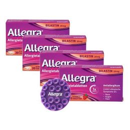 Allegra Allergietabletten 20 mg Schmelztabletten + Allegra Handyhalter 4 St
