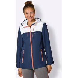 Funktionsjacke Catamaran, Damen, Gr. 46, dunkelblau, wei&szlig;, 100% Polyester, Netzware:100% Polyester, &Auml;rmelfutter:100% Polyester, unifarben, Jacken Funktionsjacke