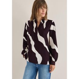 Cecil Langarmbluse eggplant red XXL (46) XXL (46) Print-Bluse von Cecil