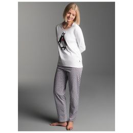 TRIGEMA Damen Schlafanzug &raquo;TRIGEMA Pyjama mit Pinguinmotiv&laquo; 1 tlg. L