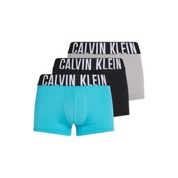 Calvin Klein Underwear Trunk &raquo;TRUNK 3PK&laquo; Packung, 3er, 3 Stk. mit Logo-Stretchbund CARNIVAL BLUE, BLACK, MISTY GREY XL (54) - 3 Stk. 3 Stk. XL (54)...