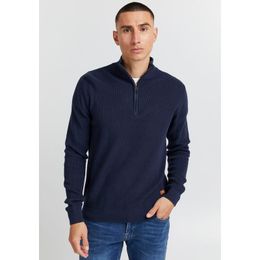 Blend Stehkragenpullover »BL Pullover BHCodford half-zipp« blue L L Mit Zipper am Kragen