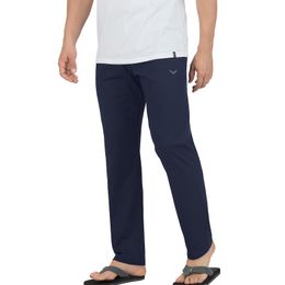 TRIGEMA Schlafanzug &raquo;Schlafanzughose aus Bio-Baumwolle (kbA)&laquo; 1 tlg. navy-C2C XXL XXL Gestickte TRIGEMA-Schwinge am Bein