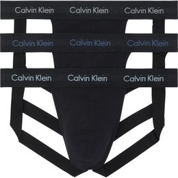 Calvin Klein Underwear String &raquo;JOCK STRAP 3PK&laquo; Packung, 3er-Pack, 3 Stk. mit Logo-Elastikbund B- ASH, VINT INDIGO, STERL BLUE LGS S (48) - 3 Stk. 3...