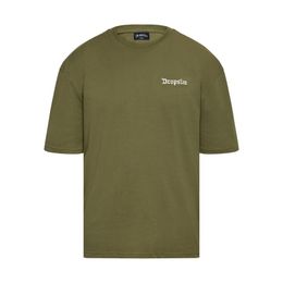 DROPSIZE T-Shirt &raquo;Herren Heavy Oversize Embo T-Shirt&laquo; 1 Stk. olive M M Vielseitige T-Shirts f&uuml;r jeden Anlass