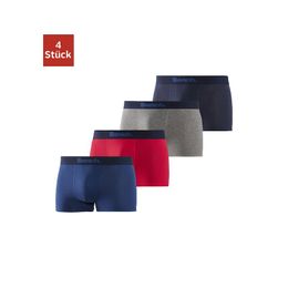 Bench. Boxer &raquo;Boxershorts f&uuml;r Herren&laquo; Packung, 4 Stk. Unterhosen aus Baumwoll-Mix rot, blau, grau-meliert, navy S - 4 Stk. 4 Stk. S Bench....