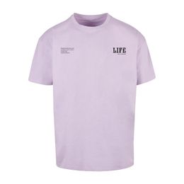 Merchcode T-Shirt &raquo;Herren Life Heavy Oversized Tee&laquo; 1 Stk. lilac XL XL Vielseitige T-Shirts f&uuml;r jeden Anlass