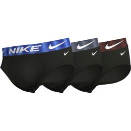 NIKE UNDERWEAR Hipster &raquo;HIP BRIEF 3PK&laquo; Packung, 3er, 3 Stk. mit NIKE Logo-Elastikbund BLK-GM RYL/ASH SLT/BUR CRSH PIX WB XL (52) - 3 Stk. 3 Stk. XL...