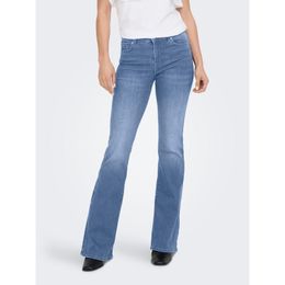 Only Bootcut-Jeans »ONLLUSH MW RETRO FLARED DNM« Medium Blue Denim XL (42) - Länge 32 Länge 32 XL (42) Angesagte Flared Fit Jeans von Only