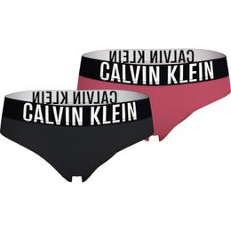 Calvin Klein Underwear Brasilslip »2PK BIKINI« Packung, 2er-Pack, 2 Stk. mit Logobund Deepcrimsonfruit/Pvhblack 164/170 - 2 Stk. 2 Stk. 164/170...