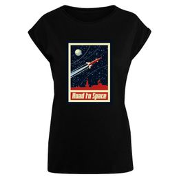 MisterTee T-Shirt »Damen Ladies Road To Space Box Tee« 1 Stk. tlg. black L L Vielseitige T-Shirts für jeden Anlass