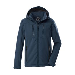 Softshelljacke Killtec "KOW 79 MN SFTSHLL JCKT", Damen, Gr. L, dunkelblau, Oberseite: 92% Polyester, 8% Elasthan;R&uuml;ckseite: 100% Polyester, Jacken Softshelljacke