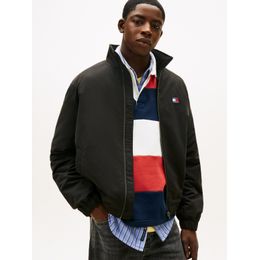 Blouson Tommy Jeans "TJM ESSENTIAL", Damen, Gr. XXL, schwarz, Web, Obermaterial: 100% Polyester, normal, elastischer Bund, Jacken Blouson