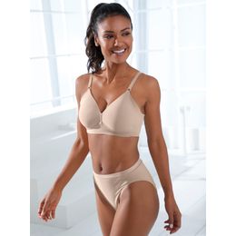 T-Shirt-BH Naturana, Damen, Gr. 100, Cup A, beige (elfenbein), 75% Polyamid, 25% Elasthan, Futter:100% Polyester, R&uuml;ckenteil:84% Polyester, 16% Elasthan, BHs T-Shirt-BH