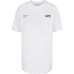 Merchcode T-Shirt &raquo;Damen Ladies Life Boyfriend Tee&laquo; 1 Stk. tlg. white XL XL Vielseitige T-Shirts f&uuml;r jeden Anlass