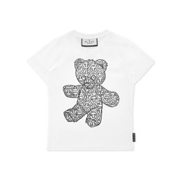 T-Shirt Philipp Plein "Teddy", Jungen, Gr. 10, 01, wei&szlig;, Obermaterial: 100% Baumwolle, Shirts T-Shirt