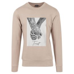 MisterTee Rundhalspullover &raquo;Herren Trust 2.0 Crewneck&laquo; 1 Stk. tlg. darksand M M Klassische Pullover mit bequemem Rundhalsausschnitt