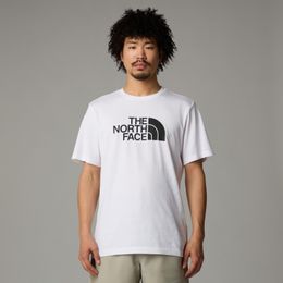T-Shirt The North Face "M S/S EASY TEE", Herren, Gr. M, wei&szlig; (tnf wei&szlig;), Single Jersey, Obermaterial: 60% Baumwolle, 40% Polyester, unifarben, normal, Rundhals, eingesetzt eingefasste Kante, Shirts T-Shirt