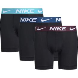 NIKE UNDERWEAR Boxer &raquo;BOXER BRIEF 3PK&laquo; Packung, 3er, 3 Stk. mit NIKE Logo-Elastikbund BDY CRUSH/ DUSTY CACTUS/ BLUE FORCE M - 3 Stk. 3 Stk. M...