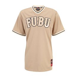 Fubu T-Shirt »Herren FM231-002-1 Vintage Lacque Mesh Tee« 1 Stk. tlg. sand XXS XXS Leichte Mesh-T-Shirts für sportliche Looks