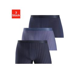 s.Oliver Boxer &raquo;Boxershorts f&uuml;r Herren&laquo; Packung, 3 Stk. in Streifen und Uni aus Baumwoll-Mix navy-gestreift / blau-gestreift / navy-uni XXL - 3...