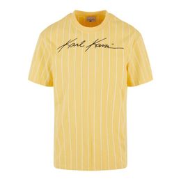 Karl Kani T-Shirt &raquo;Herren KM222-067-1 KK Autograph pinstripe Tee&laquo; 1 Stk. yellow XL XL KOMFORT OHNE GRENZEN: Genie&szlig;en Sie den ganzen Tag &uuml;ber...